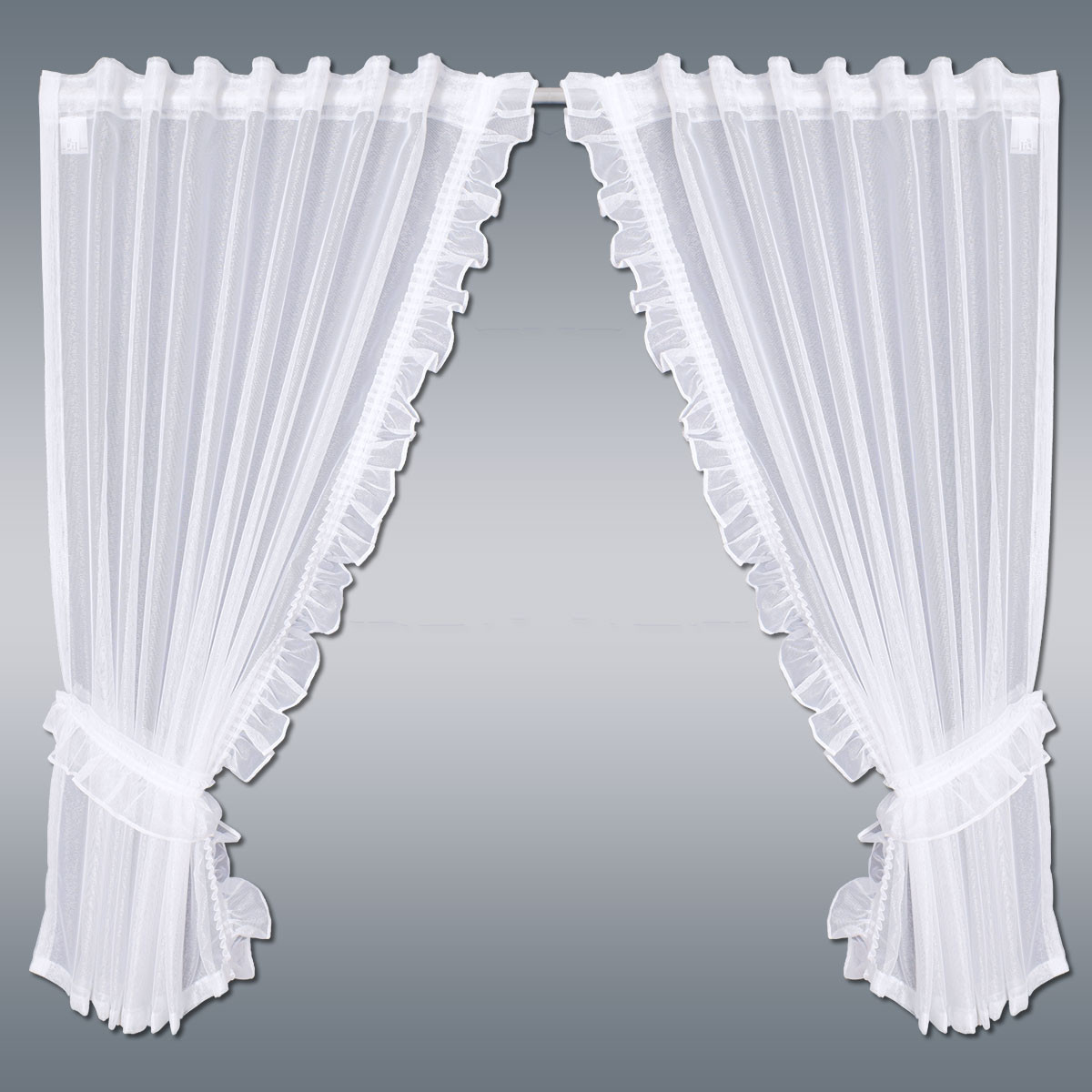 Startseite Scheiben-Raffgardine Manja Rüsche Set 4-teilig mit Raffh...