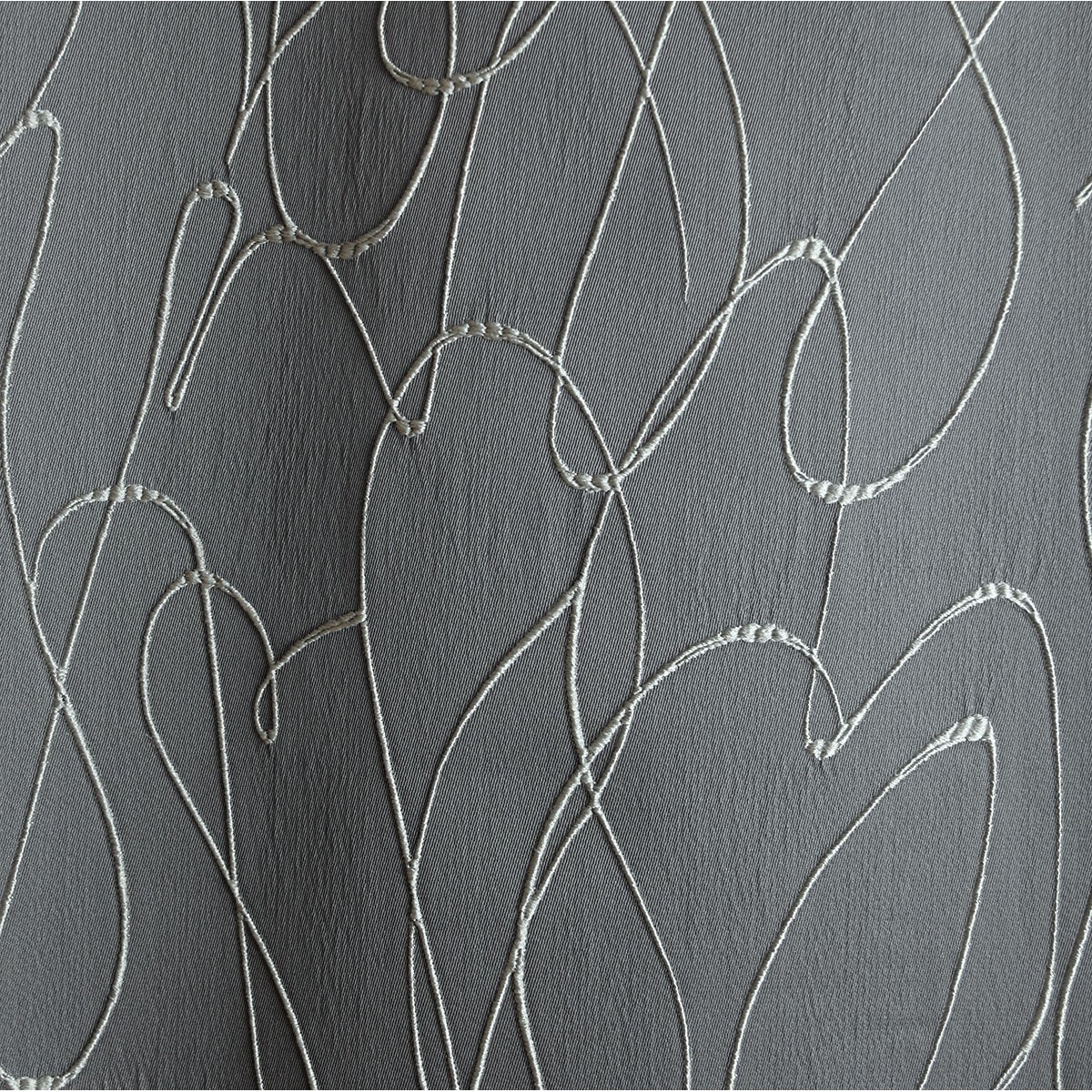 Paneele Dekovorhang Deko-Paneele Joran grau mit Effektstickerei