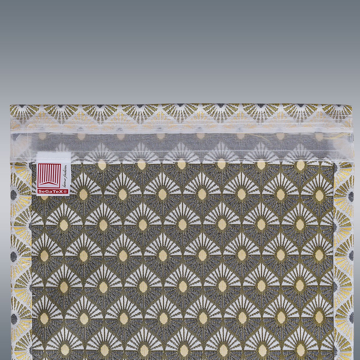 Paneele Dekovorhang Deko-Paneele Zaire Mostaza gold Webstoff